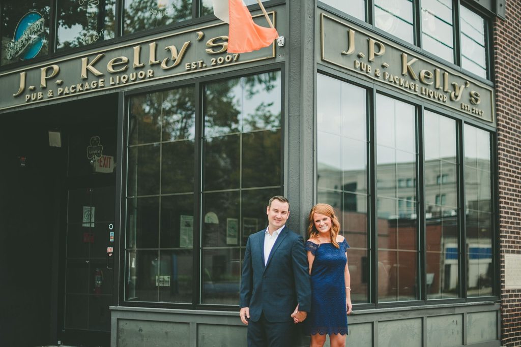 Emily & Paul | Springfield, IL Downtown & JP Kelly's Engagement Session ...