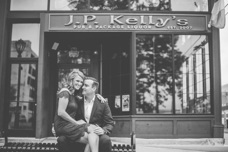 Emily & Paul | Springfield, IL Downtown & JP Kelly's Engagement Session ...