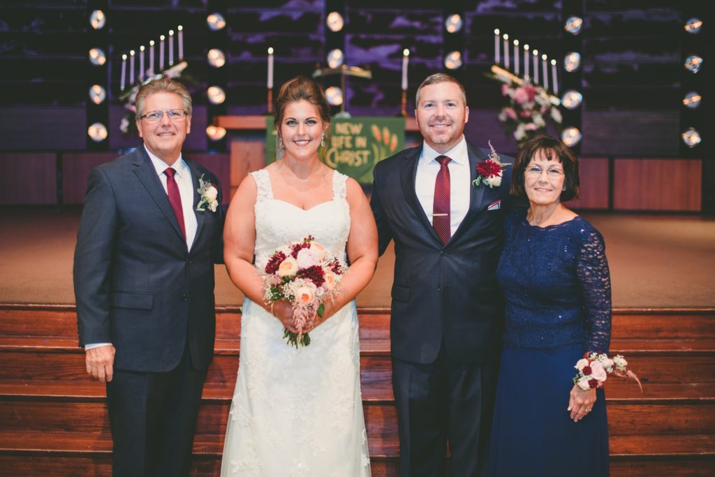 Randall & Christie | Springfield, IL Navy and Burgundy Elegant Wedding ...