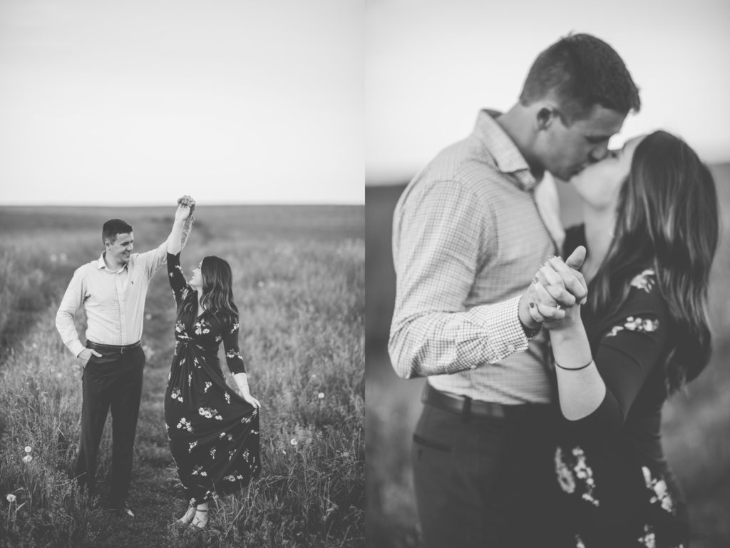 Hillary & Stuart | Sherman, IL Romantic Sunset Lake Engagement ...
