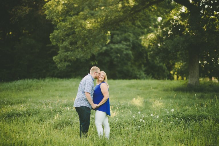 Emma & Seth | Sherman, IL Sunset Engagement Photographer - Kate Spencer ...
