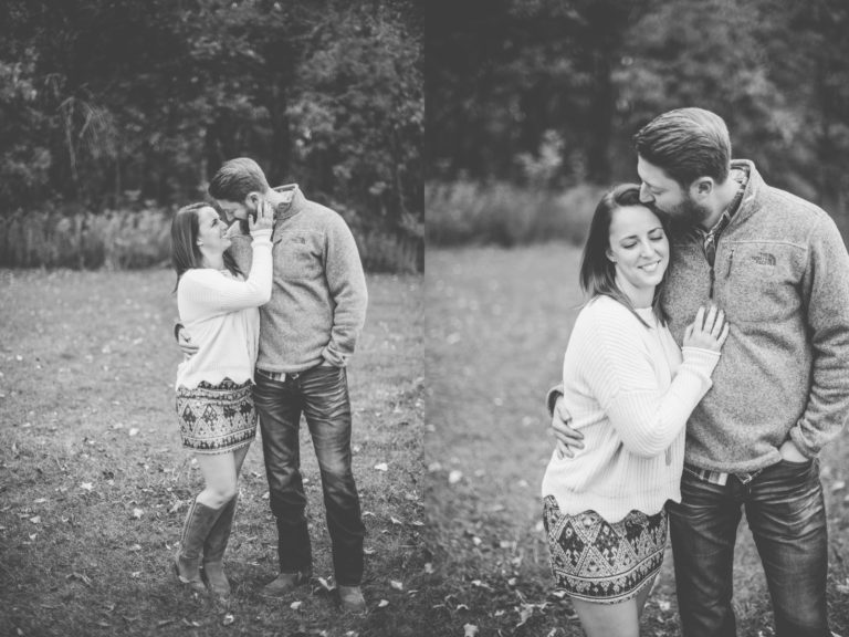 Jessica & Dan | Busse Woods Trail Fall Engagement Photographer - Kate ...
