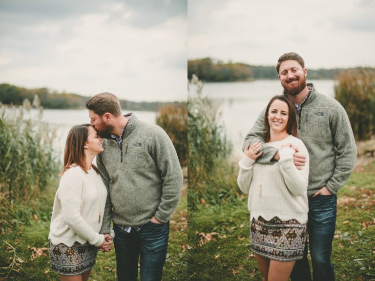 Jessica & Dan | Busse Woods Trail Fall Engagement Photographer - Kate ...