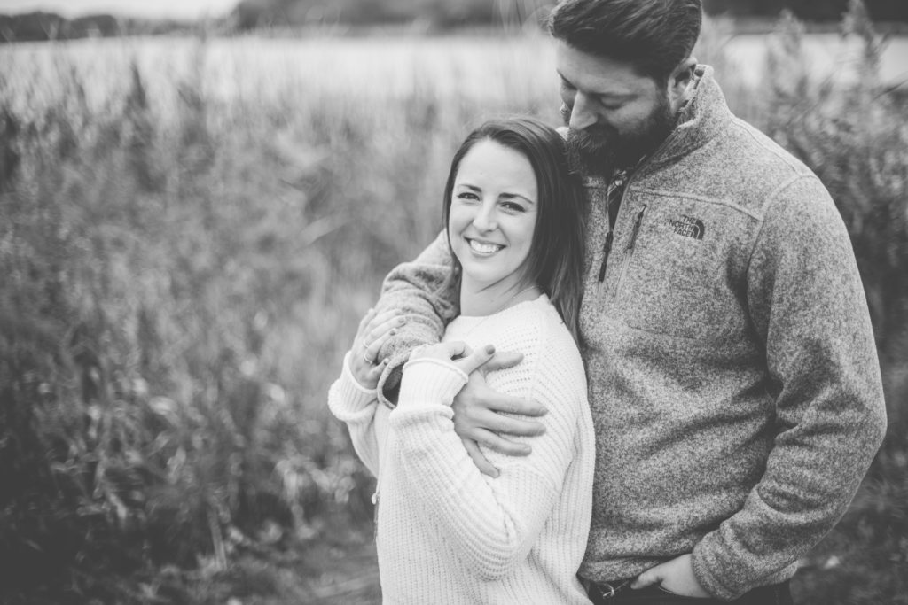 Jessica & Dan | Busse Woods Trail Fall Engagement Photographer - Kate ...