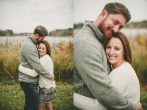 Jessica & Dan | Busse Woods Trail Fall Engagement Photographer - Kate ...