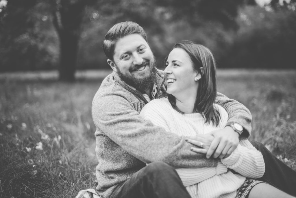 Jessica & Dan | Busse Woods Trail Fall Engagement Photographer - Kate ...