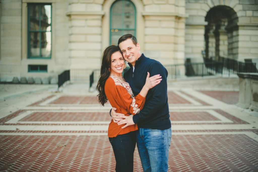 Shannon & Kip | Springfield, IL Downtown Fall Engagement Photographer ...