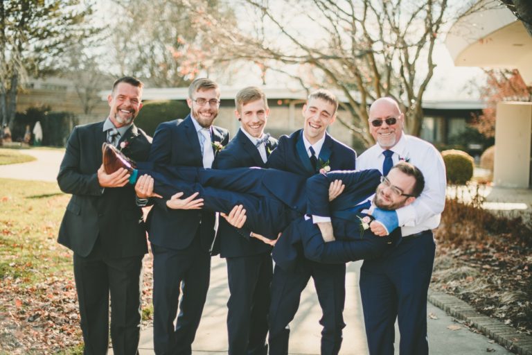 Stephanie & Bryan | Springfield, IL Navy & Soft Neutrals Romantic ...