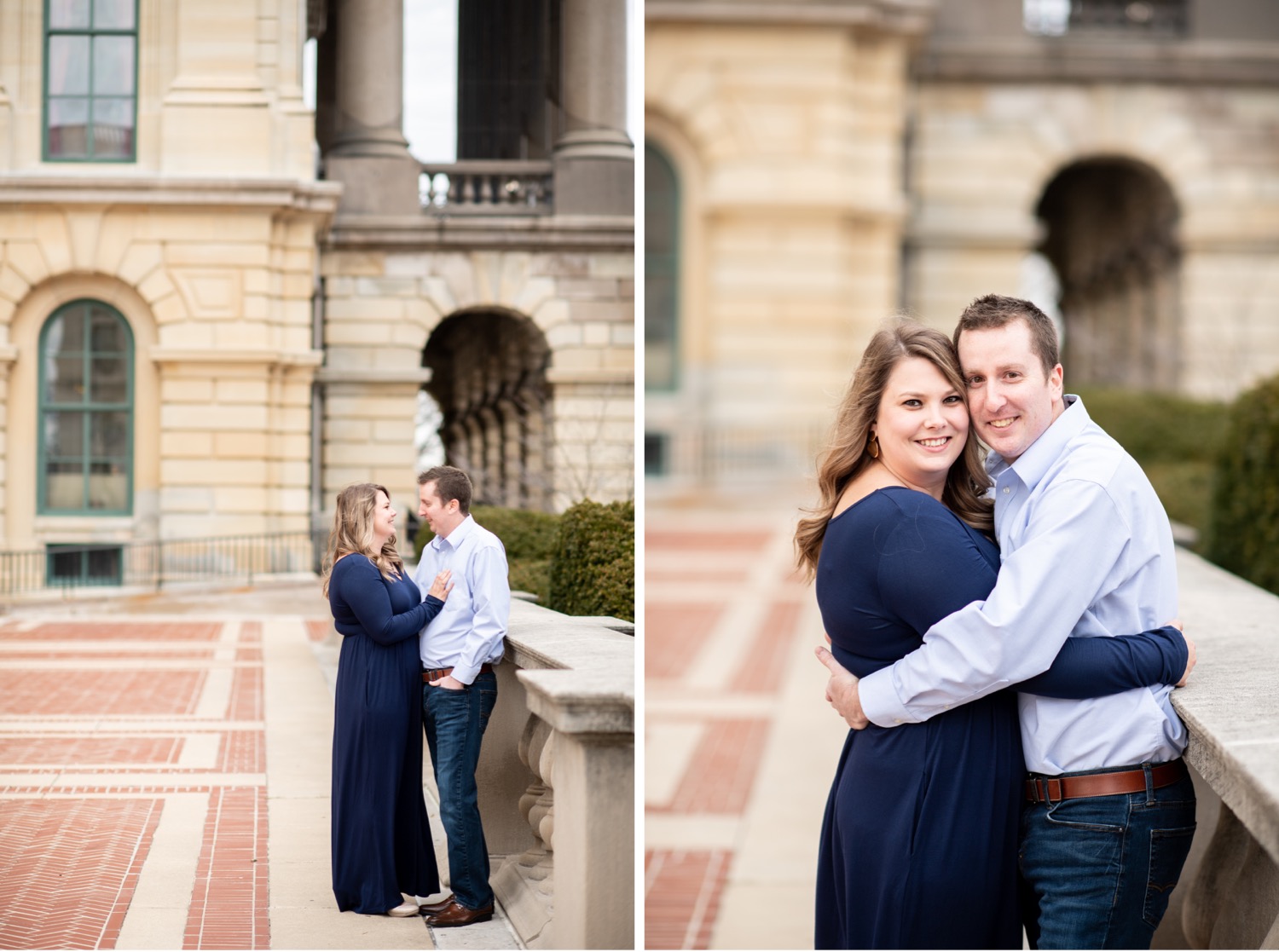 Kristi & Nick | Downtown Springfield, IL Rooftop Engagement ...