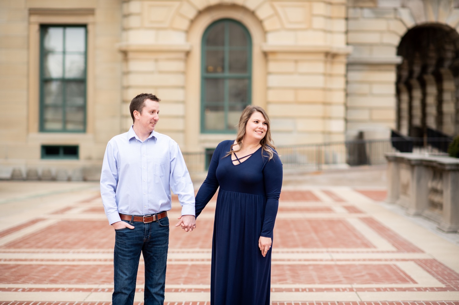 Kristi & Nick | Downtown Springfield, IL Rooftop Engagement ...
