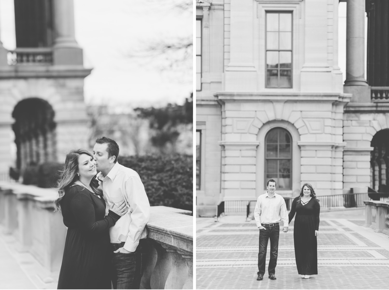 Kristi & Nick | Downtown Springfield, IL Rooftop Engagement ...