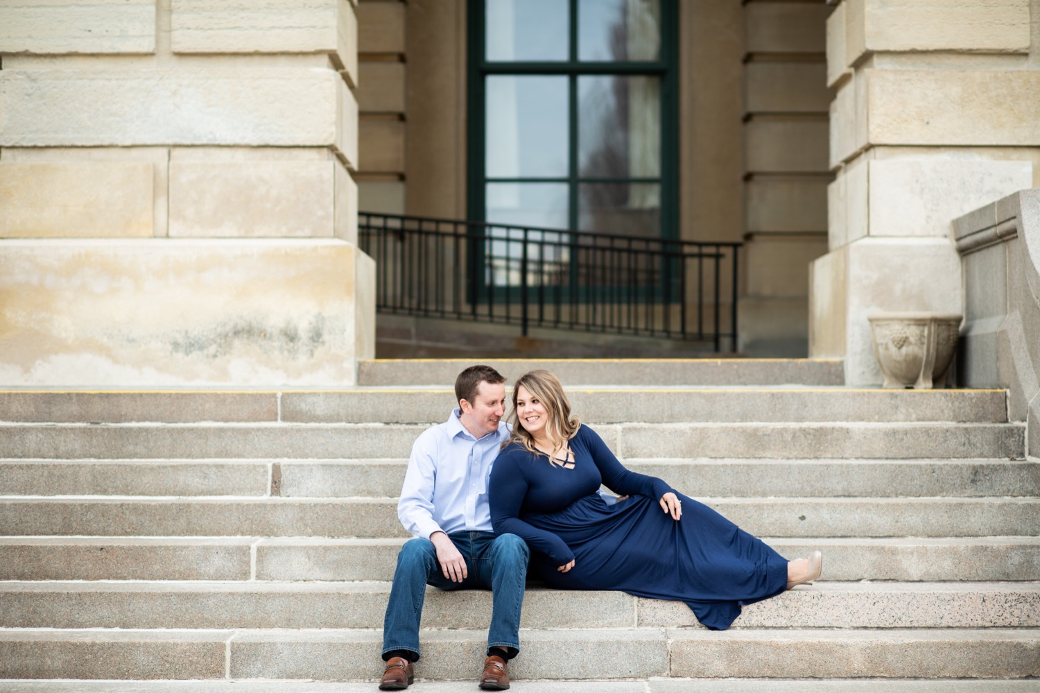 Kristi & Nick | Downtown Springfield, IL Rooftop Engagement ...