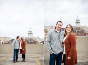 Kristi & Nick | Downtown Springfield, IL Rooftop Engagement ...