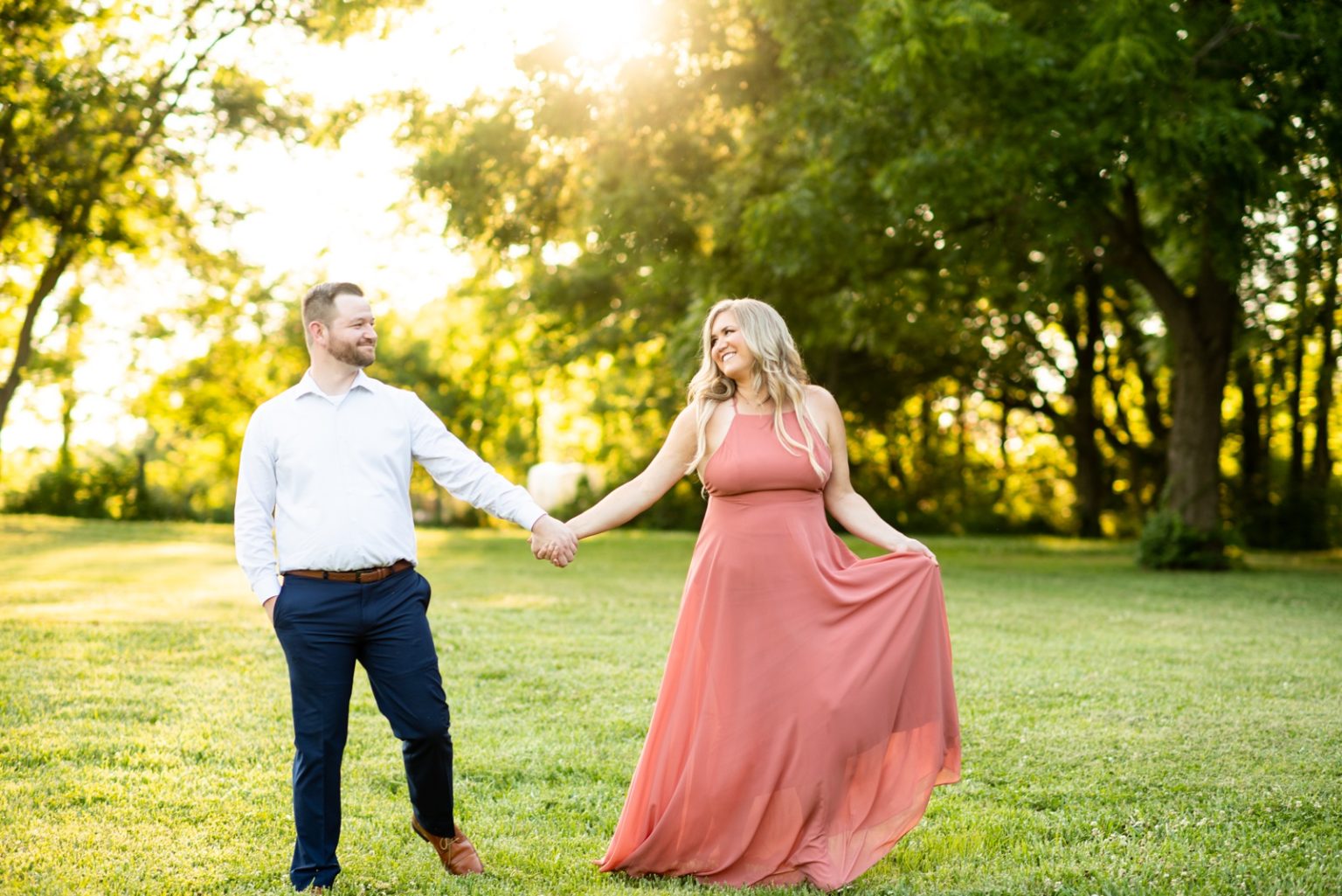 Alison & Sam | Lincoln Memorial Gardens Springfield, IL Summer ...