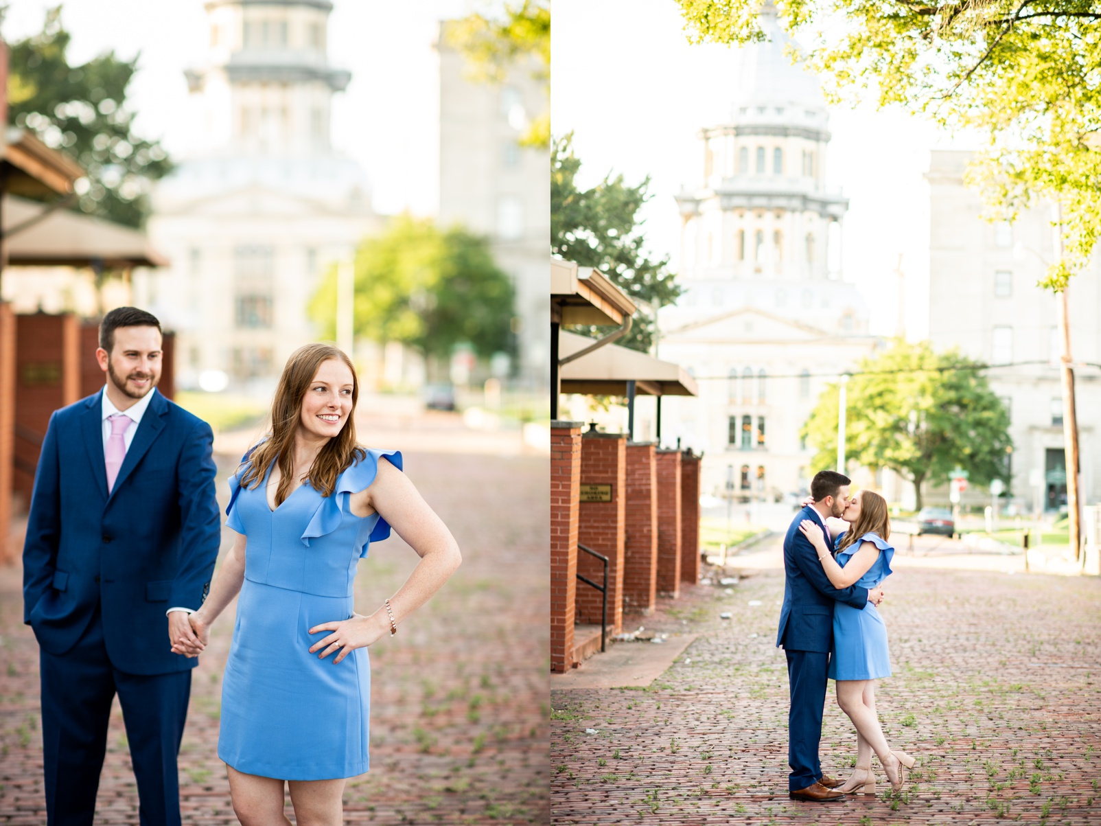 Rachel & Jared | Downtown Springfield, IL Engagement Photographer ...