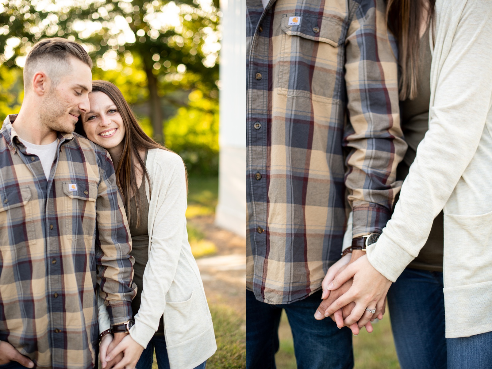 Christa & Jordan | Lincoln Memorial Gardens Fall Sunset Engagement ...