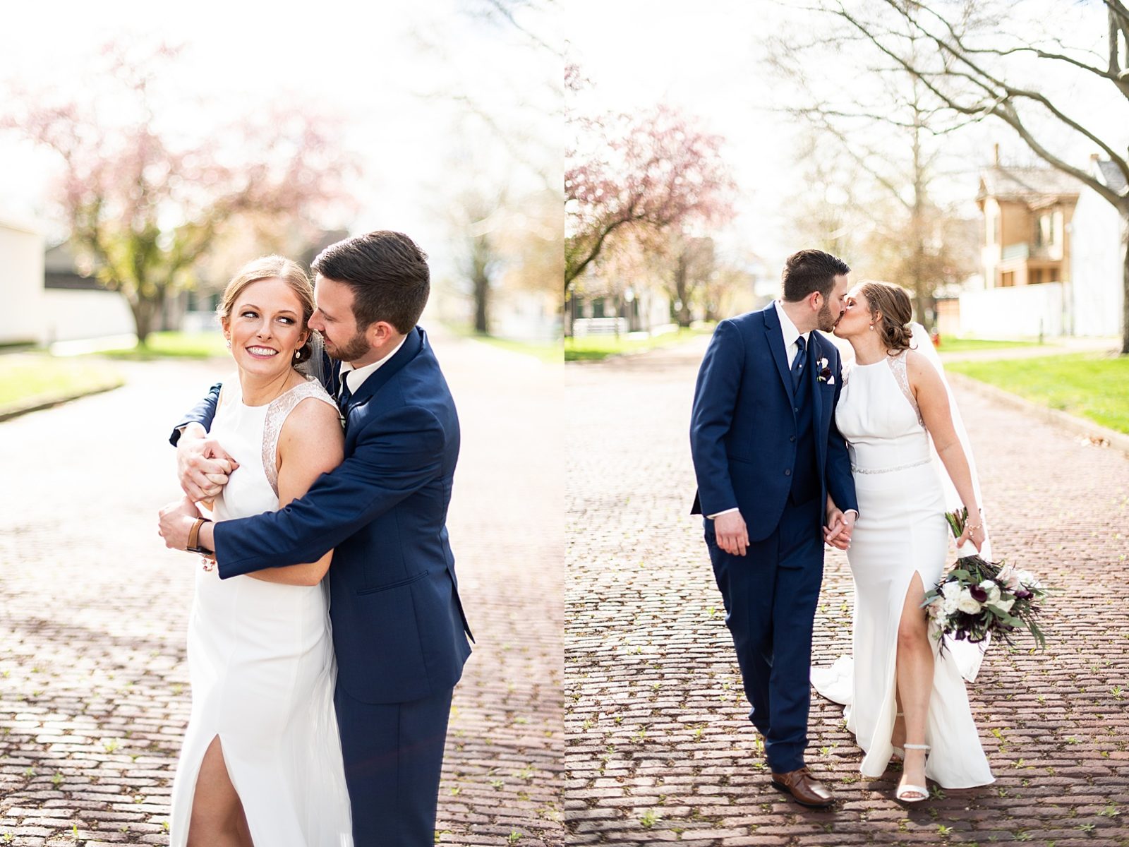 Rachel & Jared | Springfield, IL Burgundy & Gold Spring Wedding ...