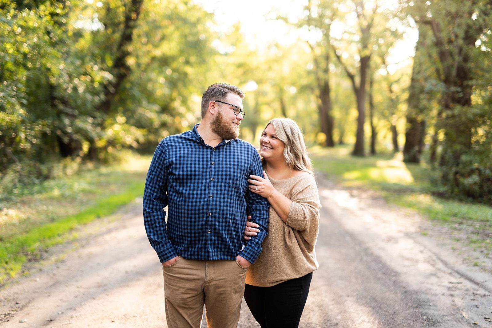 Jillian & Todd | Sherman, IL Fall Engagement Photographer - Kate ...