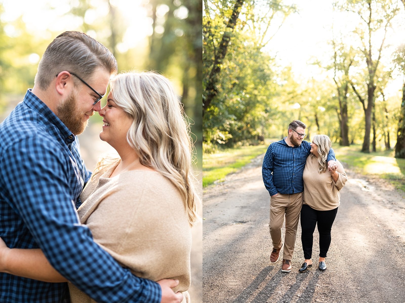 Jillian & Todd | Sherman, IL Fall Engagement Photographer - Kate ...