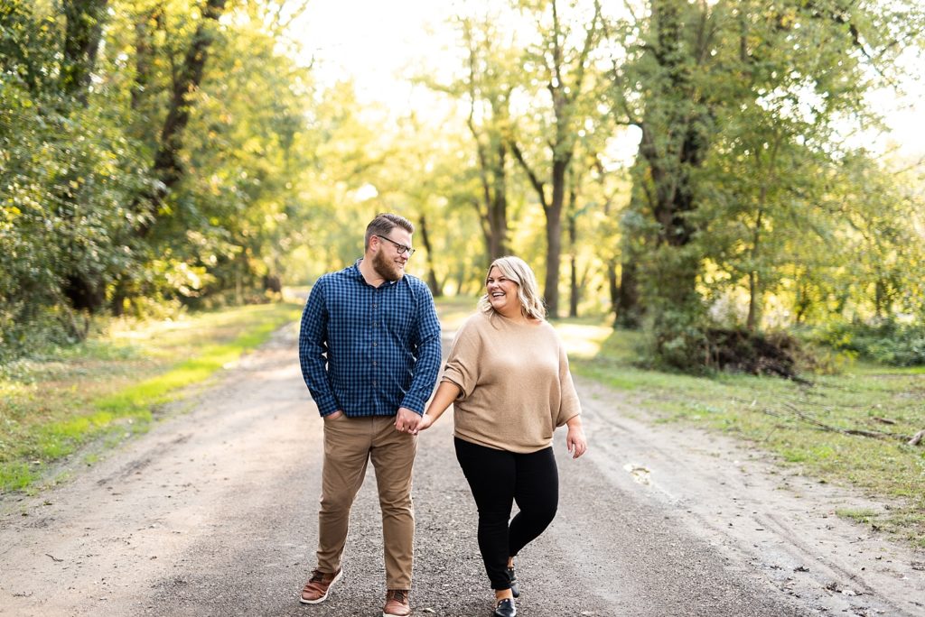 Jillian & Todd | Sherman, IL Fall Engagement Photographer - Kate ...