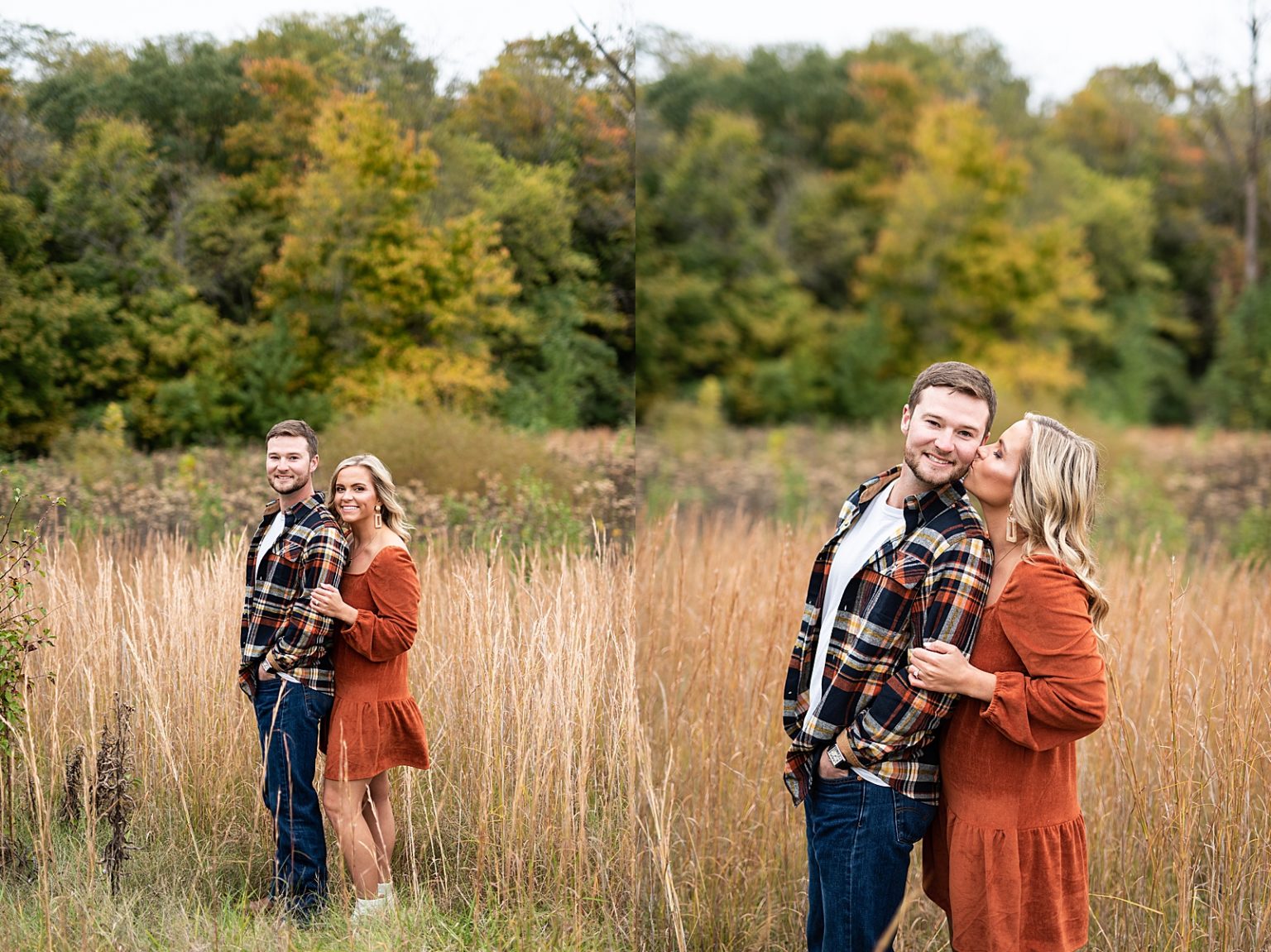 Morgan & Brett | Springfield, IL Fall Engagement Photographer - Kate ...