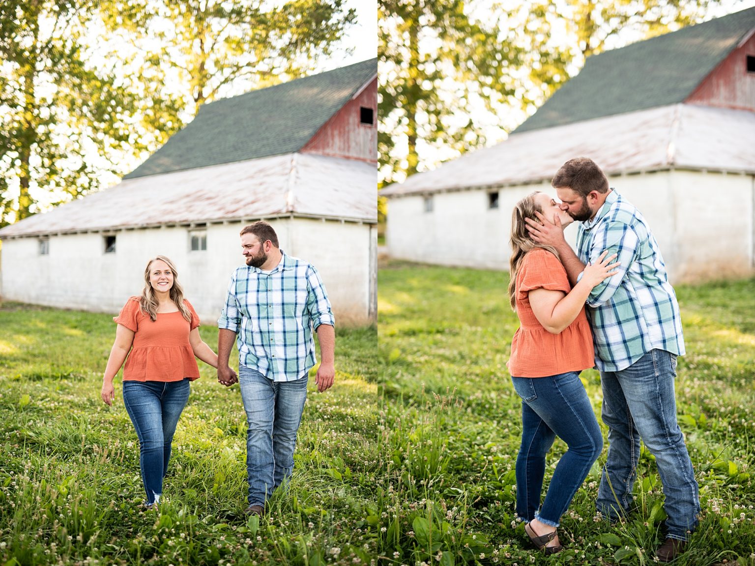 Katelynn & Cameron | Springfield, IL Farm Summer Engagement ...